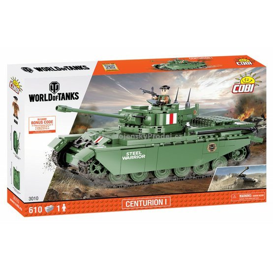 Stavebnice COBI - World of Tanks, Centurion, 610 dílků, 1 figurka ...